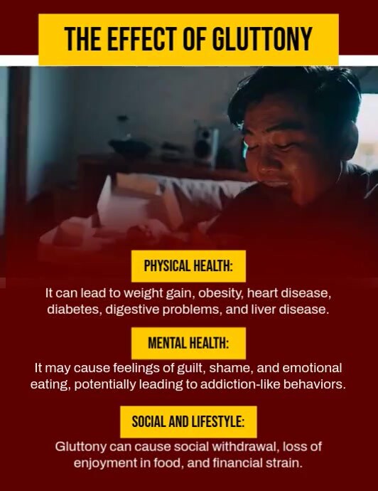 Effect Of Gluttony Templat | PosterMyWall