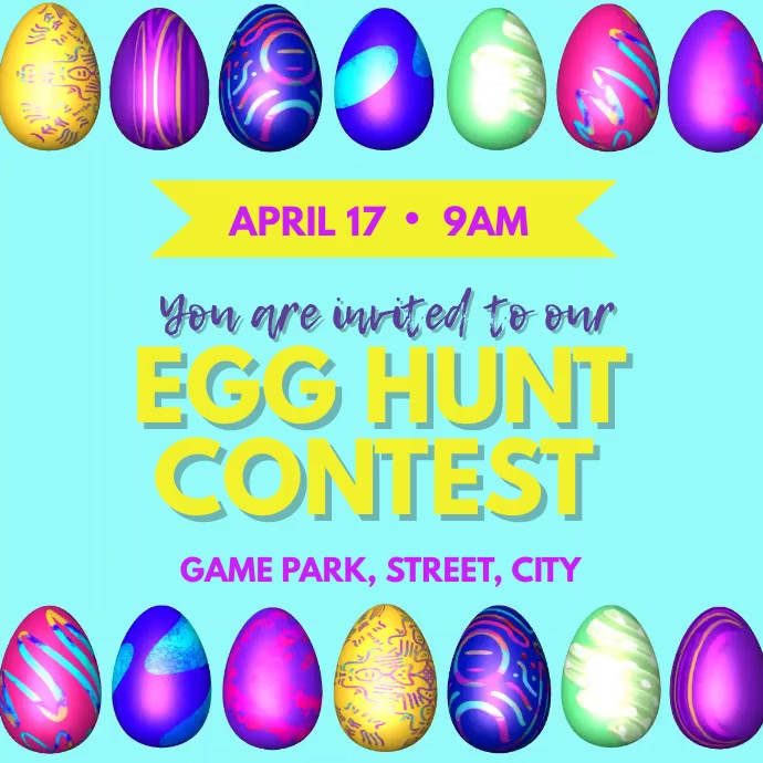 Copy of Egg hunt contest | PosterMyWall