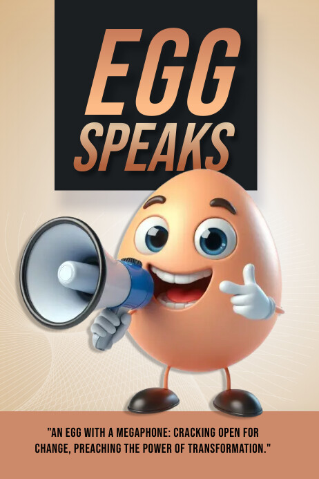 Egg speaks Template | PosterMyWall