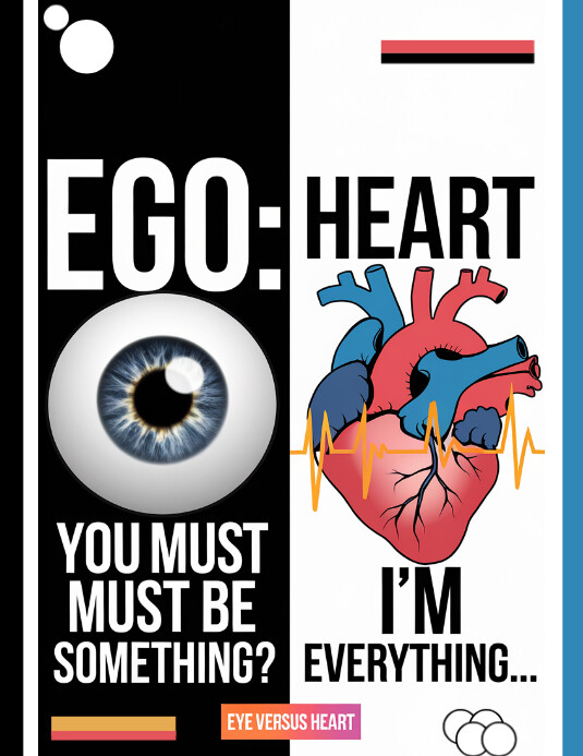 Ego Vs Heart Template | PosterMyWall