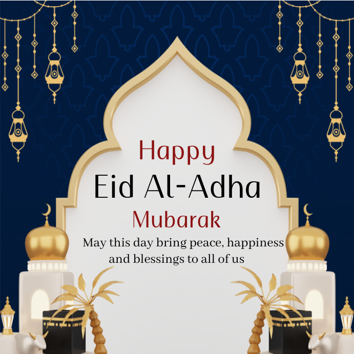 Eid Al Adah Mubarak Template | PosterMyWall