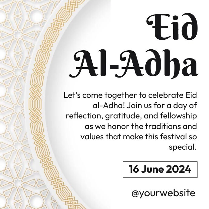 Eid Al-Adha Ads Template | PosterMyWall