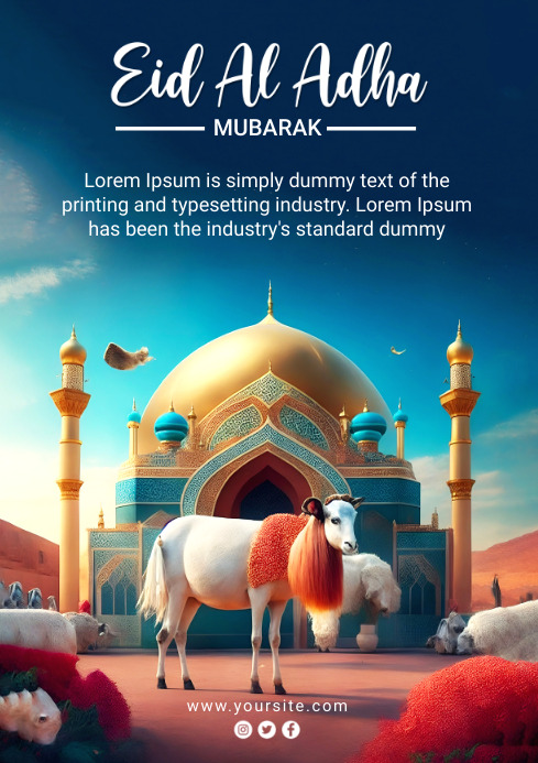 eid al adha flyer design template | PosterMyWall
