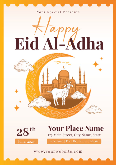 Eid Al Adha Flyer Template | PosterMyWall