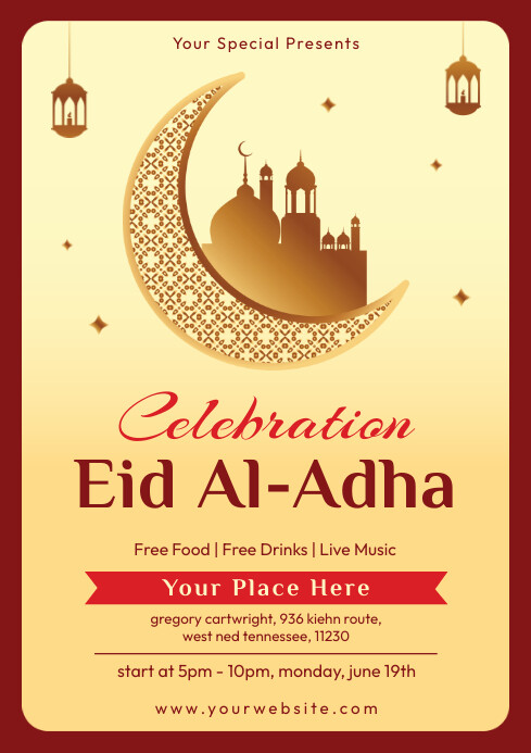 Eid Al Adha Flyer Template | PosterMyWall