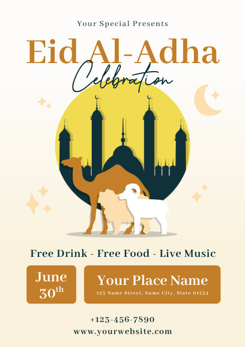 Eid Al Adha Flyer Template | PosterMyWall