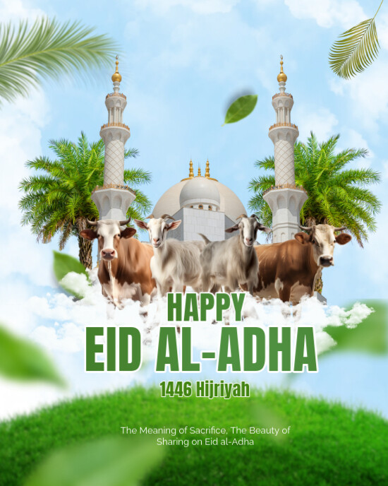 Eid Al-adha Instagram Portrait Template | PosterMyWall