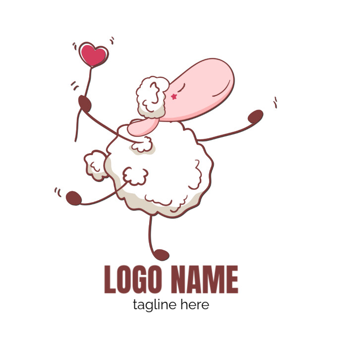Copy of Eid al adha sheep doodle art logo | PosterMyWall