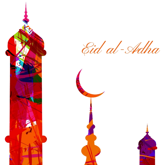 Eid al-Adha Tall Mosques Template | PosterMyWall