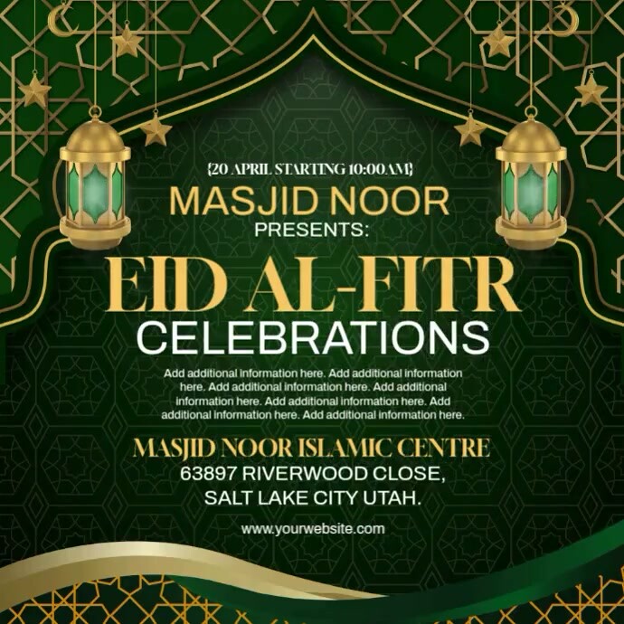 Eid Al Fitr Event Template | PosterMyWall