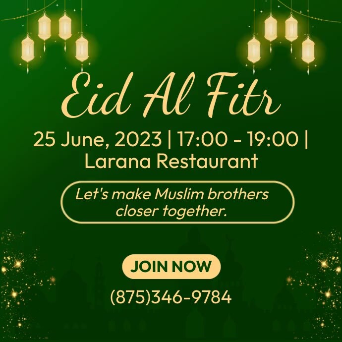 Eid Al Fitr Event Template | PosterMyWall