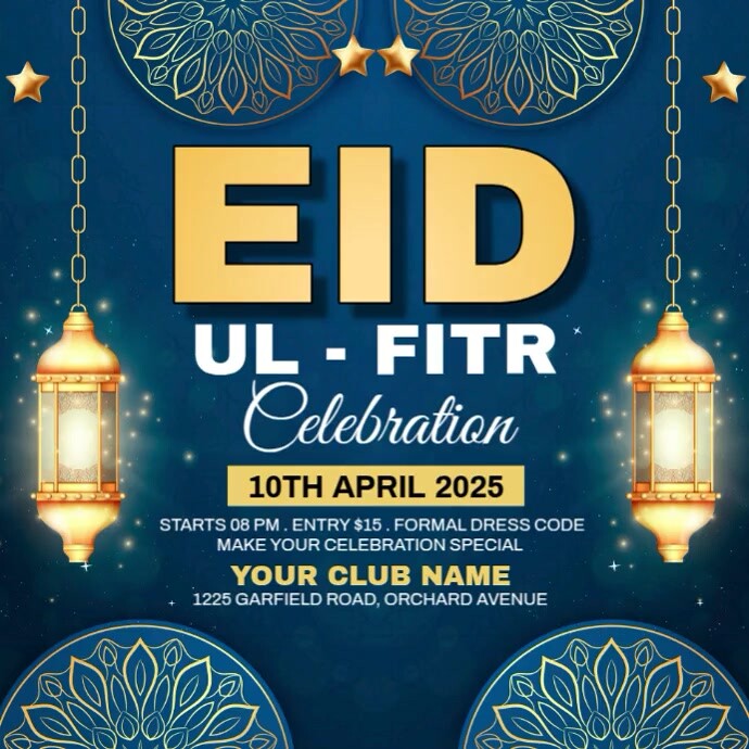 Eid Al Fitr Event Template | PosterMyWall
