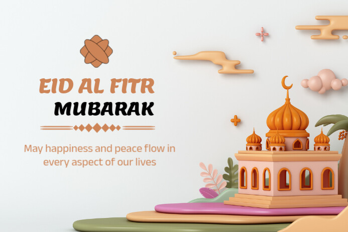 Eid al fitr landscape poster Template | PosterMyWall
