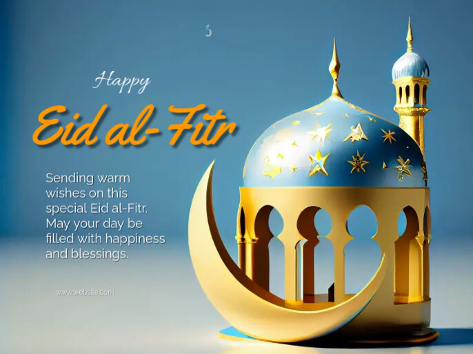 Eid Al fitr wishes template | PosterMyWall