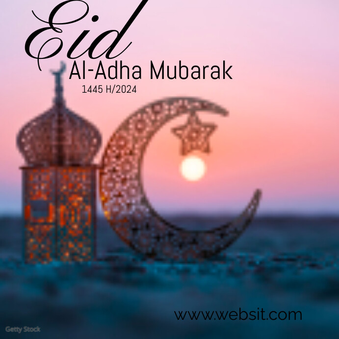 Eid card Templat | PosterMyWall