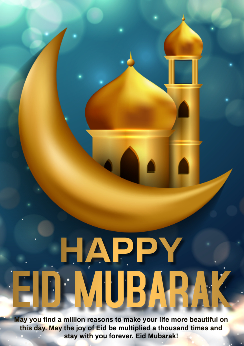 eid card Template | PosterMyWall