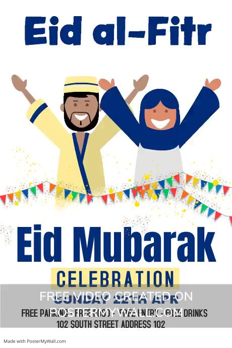 Copy of Eid day video poster | PosterMyWall