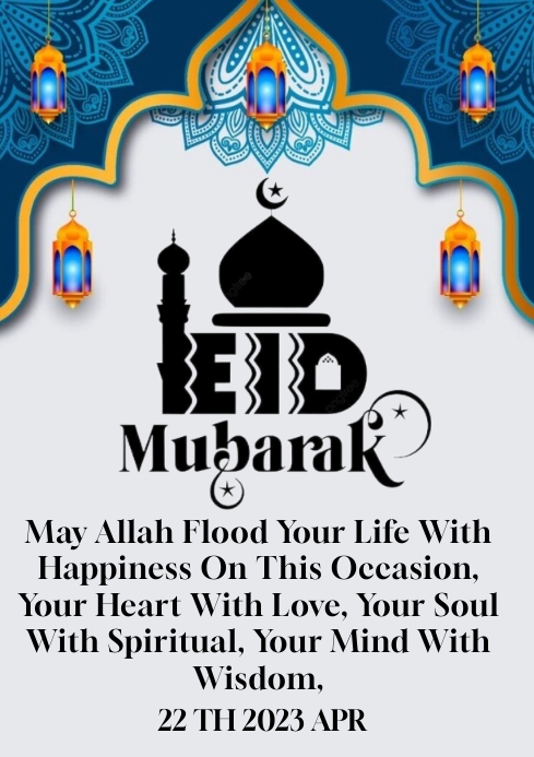 EID Template | PosterMyWall