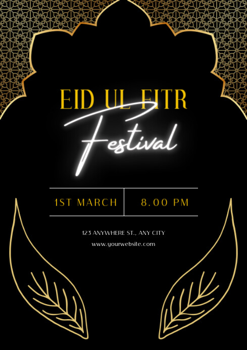 Eid Festival Celebration Template Design | PosterMyWall