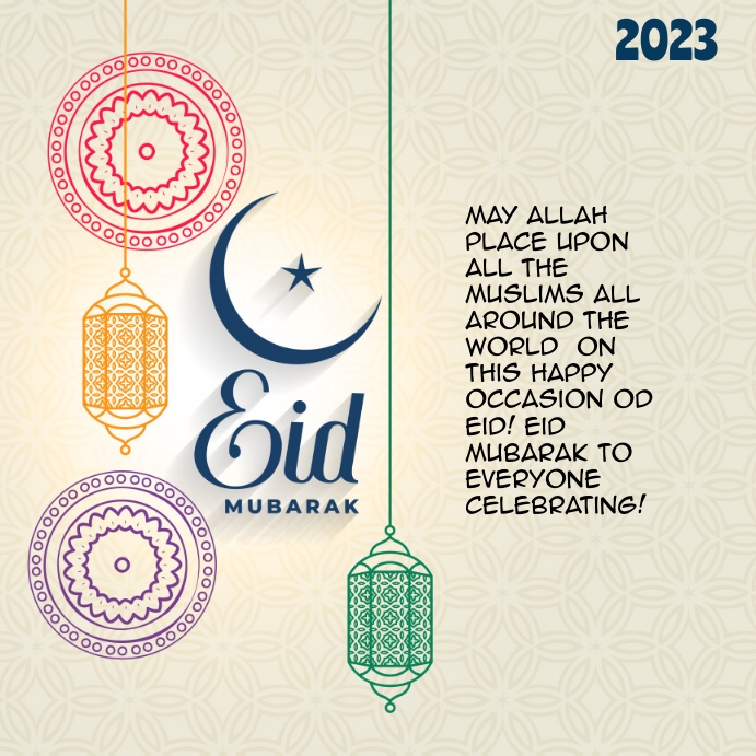 Plantilla de eid flier | PosterMyWall