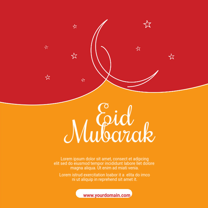 Eid Greetings Card Template | PosterMyWall