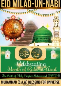 Eid Milad UN Nabi (PBUH) Flyer Template | PosterMyWall