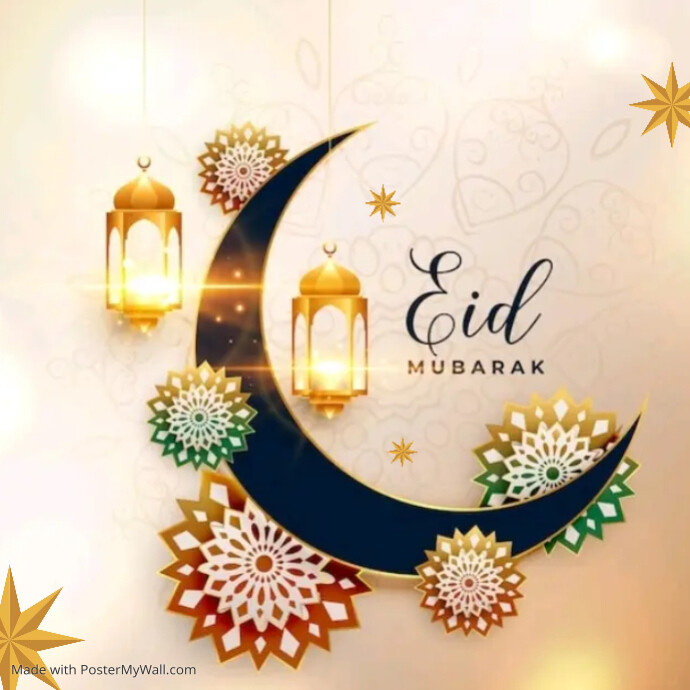 Eid Mobarak Instagram post Template | PosterMyWall