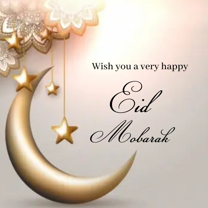 Eid Mobarak Instagram post Template | PosterMyWall