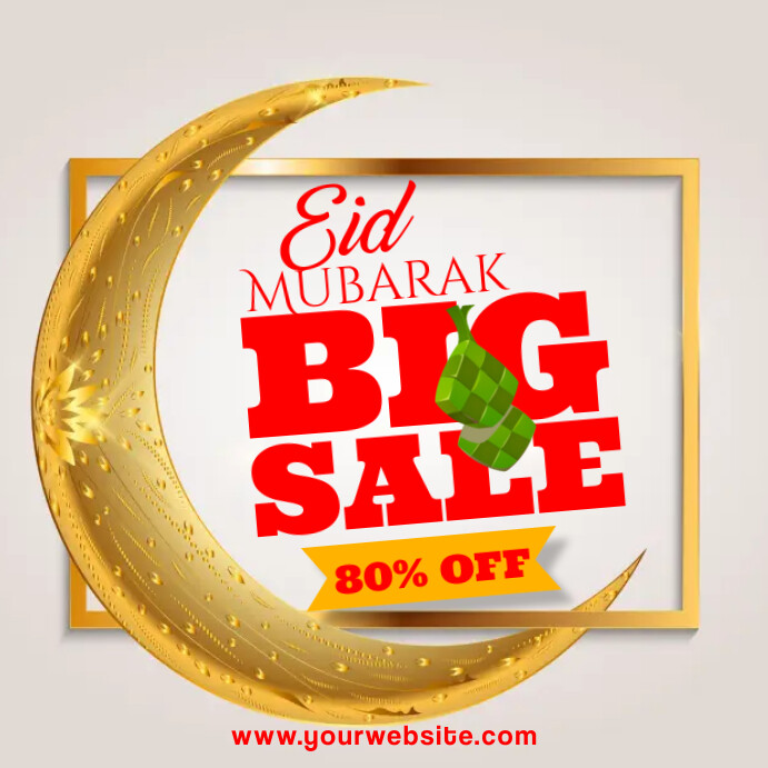 Copy of Eid Mubarak Big Sale | PosterMyWall