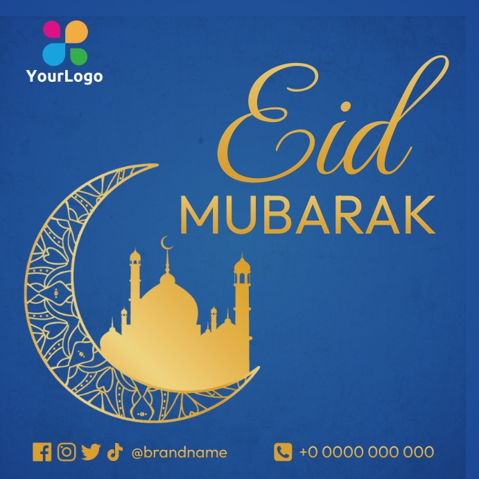 Eid Mubarak Corporate business Flyer Template | PosterMyWall