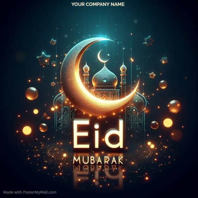 Eid Mubarak flyer Template | PosterMyWall
