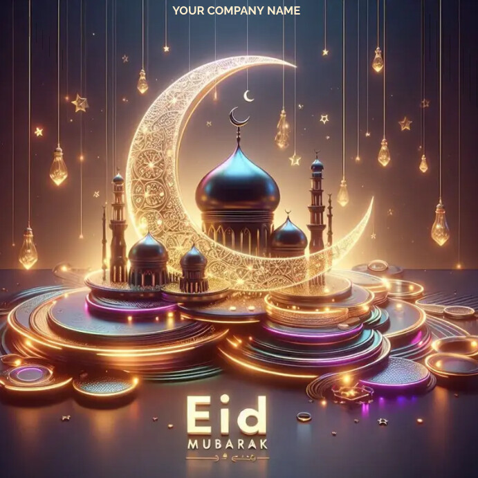 Eid Mubarak flyer template | PosterMyWall