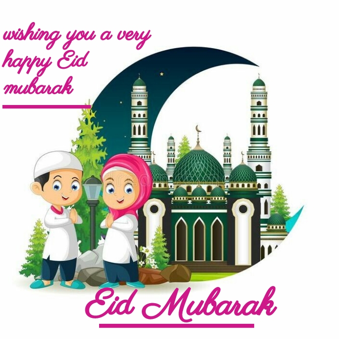 Eid mubarak instagram post Template | PosterMyWall