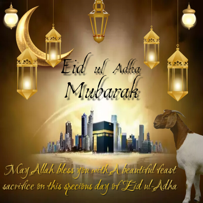 Eid Mubarak Instagram Post Template | PosterMyWall