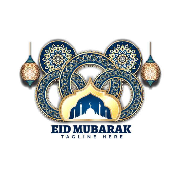 Eid mubarak logo Template | PosterMyWall