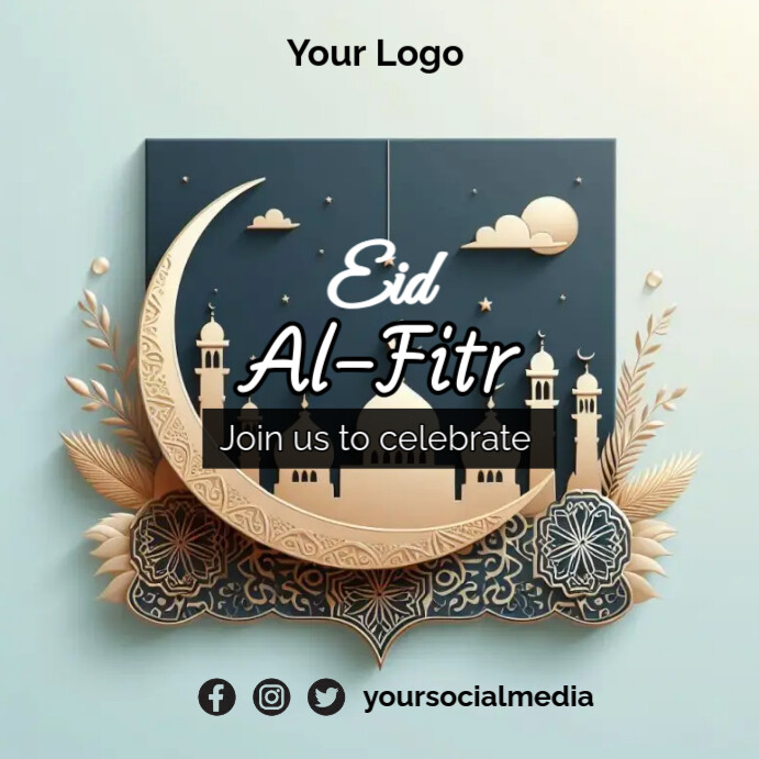 Eid Mubarak Poster Template | PosterMyWall