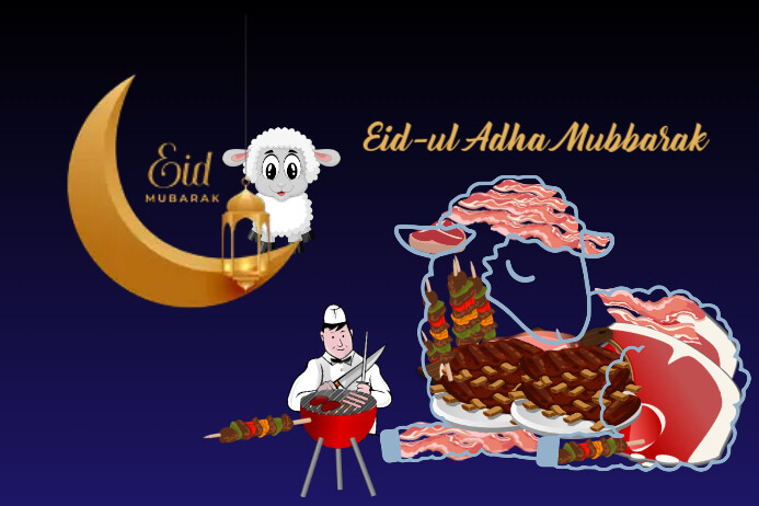Eid Mubbarak/ Bakra Eid mubbarak/ Eid-ul-adh Template | PosterMyWall