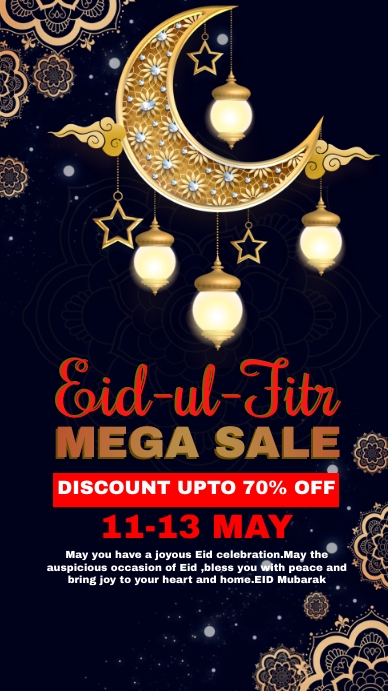 Eid Sale Template | PosterMyWall