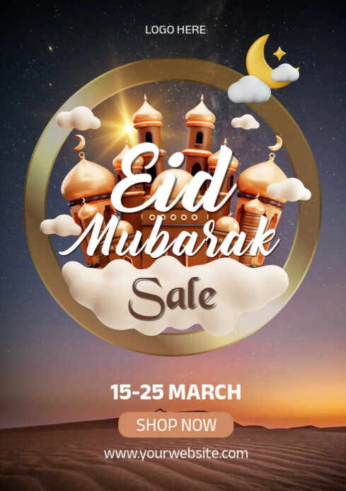 Copy of Eid Special Sale Offer Template Design | PosterMyWall