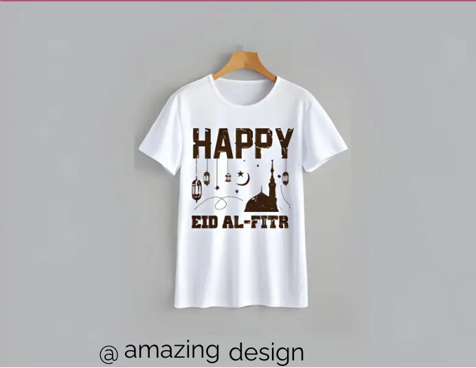 Plantilla de Eid T-shirt design template | PosterMyWall