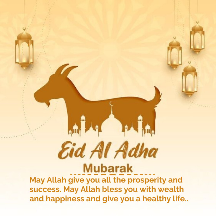 Eid ul adha Instagram post Template | PosterMyWall