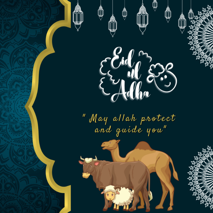 Eid Ul Adha Poster Templat | PosterMyWall