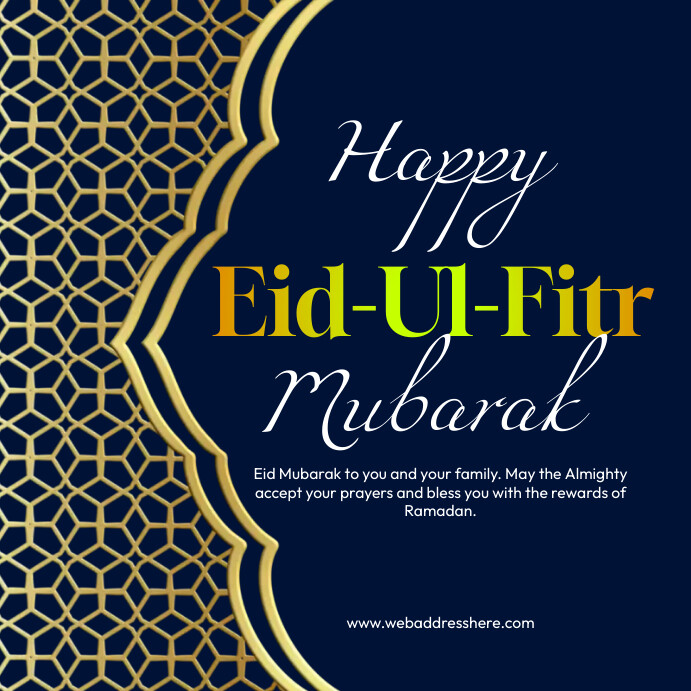 Eid-ul-fitr mubarak Template | PosterMyWall
