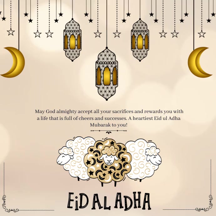 Eid ul Udha Template | PosterMyWall