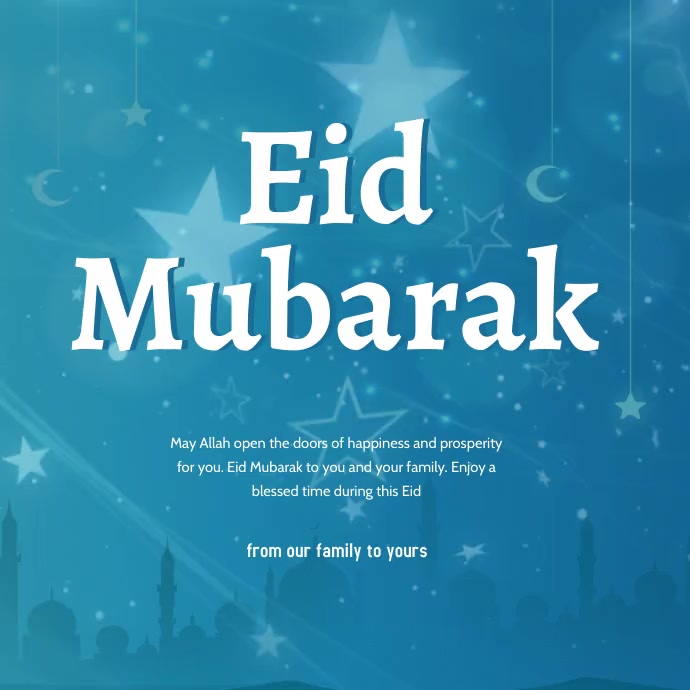 eid wish template | PosterMyWall