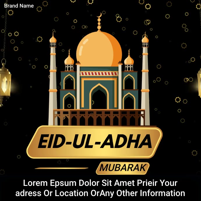 eid wishes Templat | PosterMyWall