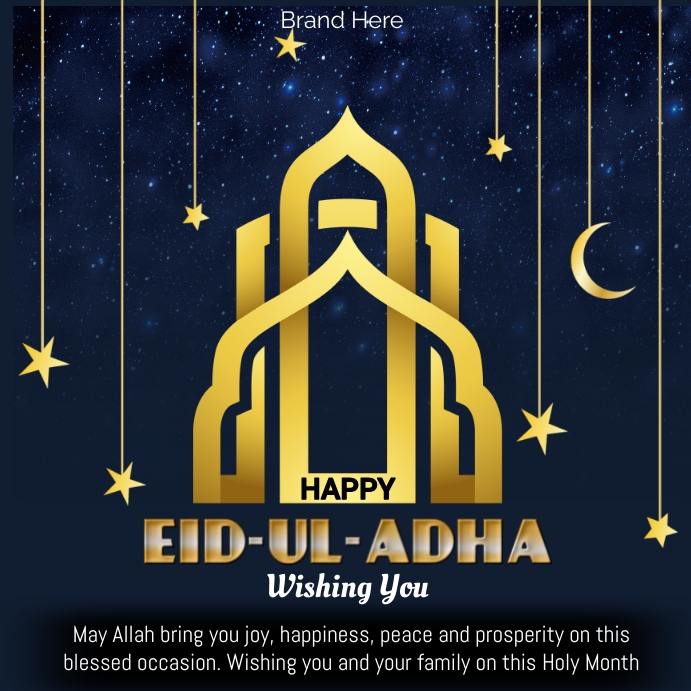 eid wishes Template | PosterMyWall