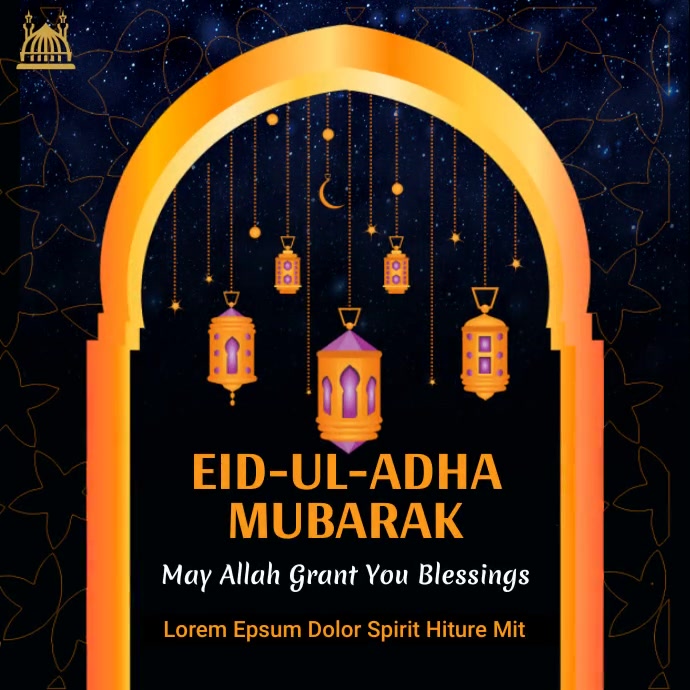 eid wishes Template | PosterMyWall