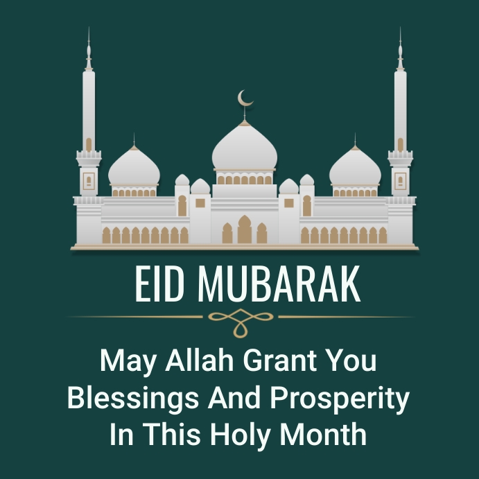 eid wishes Template | PosterMyWall