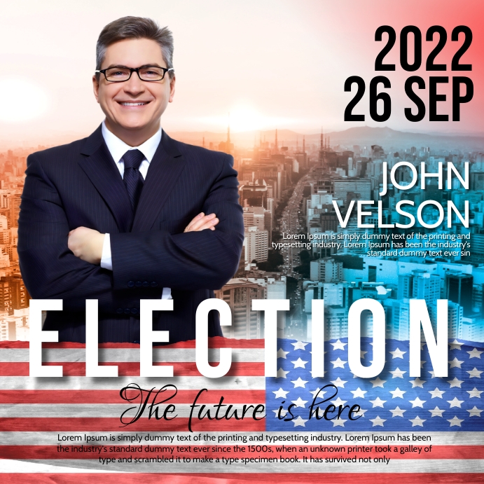 Election Campaign (1) Template | PosterMyWall